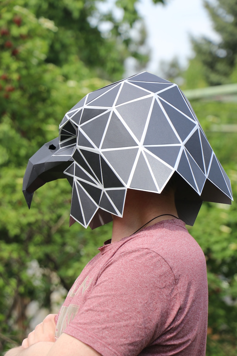 Eagle Mask PDF Template DIY Papercraft Polygonal Origami - Etsy