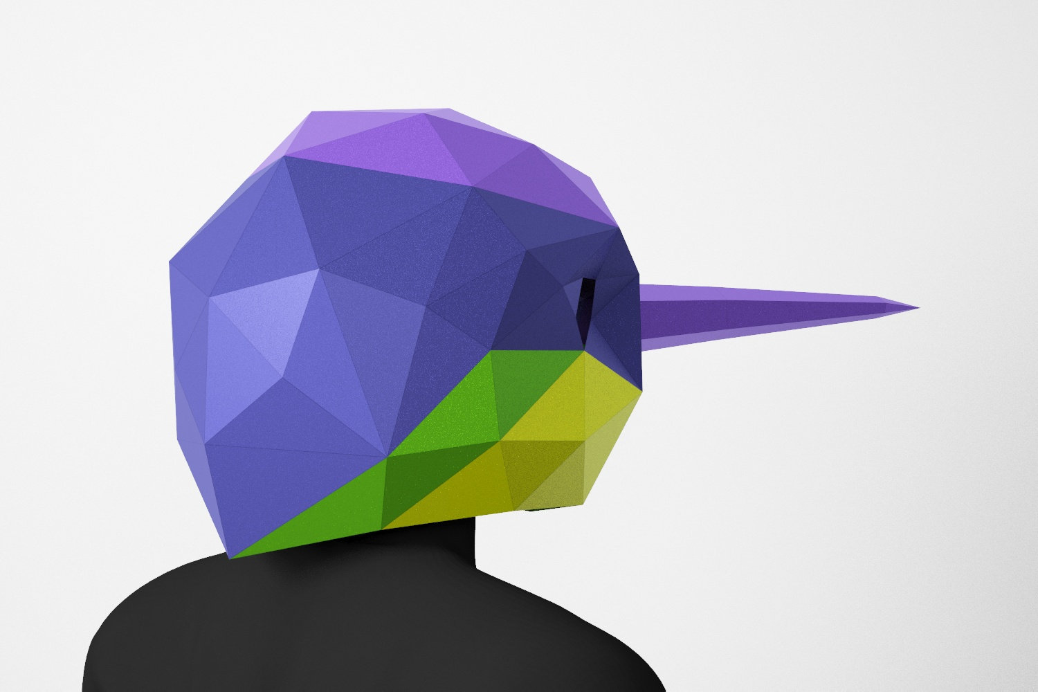Hummingbird Mask: DIY Papercraft Costume (PDF Template) - Etsy