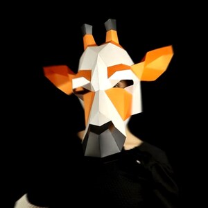 DIY Giraffe Mask: Low Poly Papercraft Costume (PDF Template) - Etsy