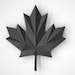 Maple Leaf Canadian Flag, Diy Papercraft , Wall Decor Polygonal , PDF ...