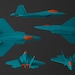 F-22 Raptor Paper Model: Low Poly Fighter Aircraft DIY Decor (PDF ...