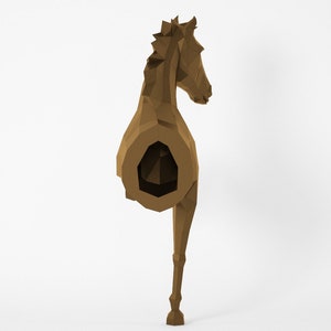 Horse Wall Art, DIY Papercraft Emplate, Wall Decor, Horse Art, 3d Paper ...