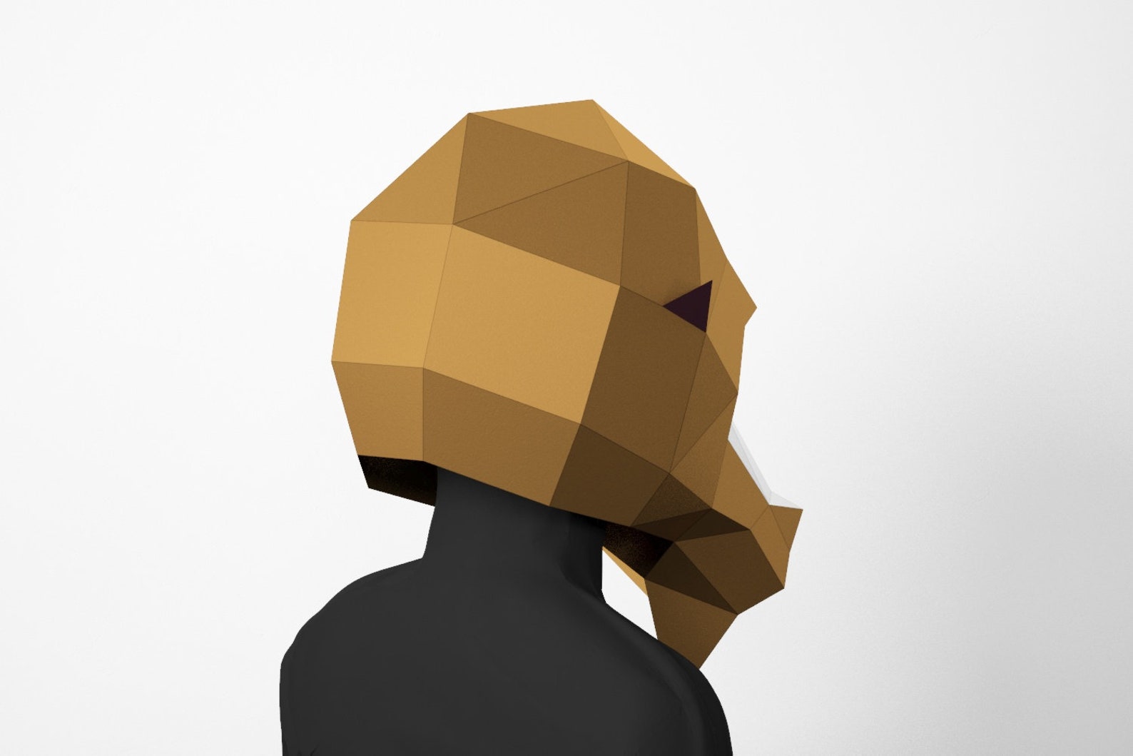 Baboon Mask DIY: Low Poly Papercraft Costume (PDF Template) - Etsy