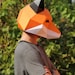 Fox Mask DIY, Low Poly Mask, Paper Craft Mask, Pdf Template 3D Mask ...