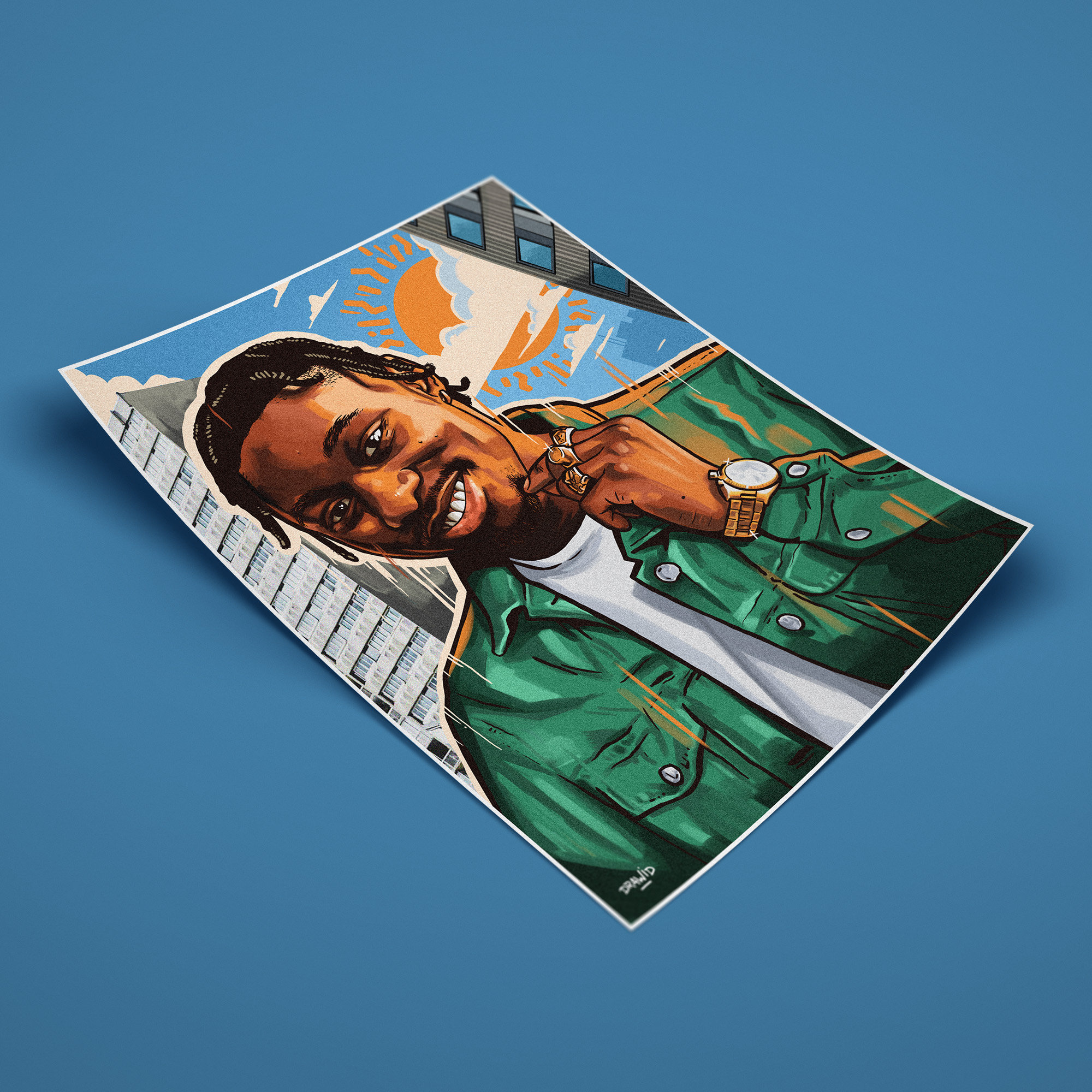 Poster Portrait of Tiakola Illustration - Etsy