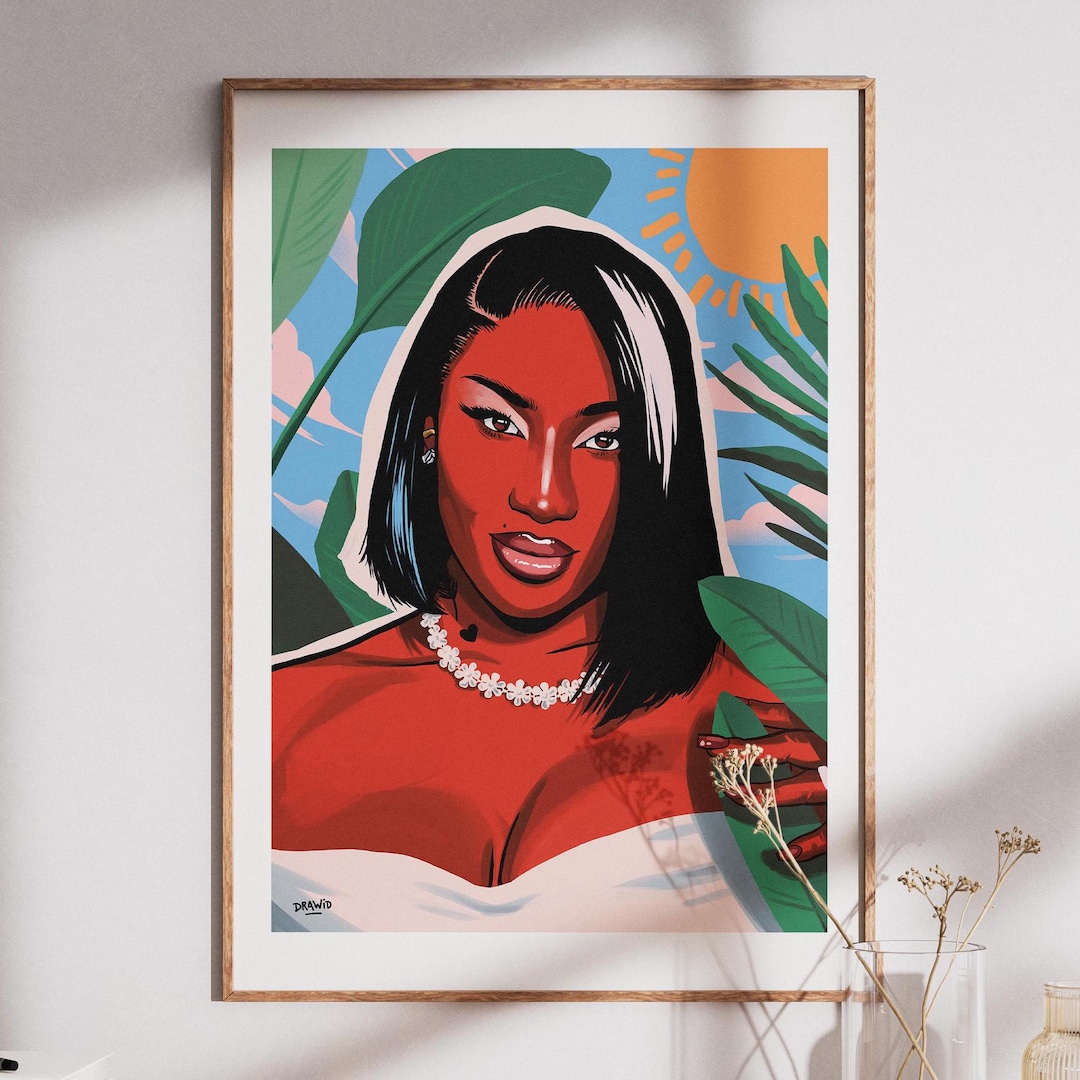 Aya Nakamura Portrait Poster Illustration - Etsy