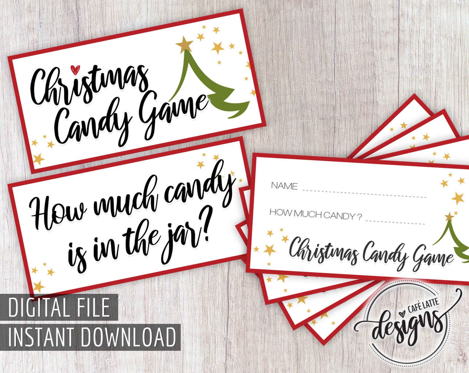 Christmas Candy Game Printable Christmas Game DIY Christmas - Etsy