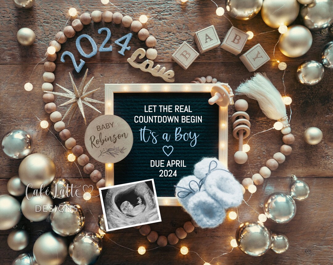 New Years Boy Gender Reveal, New Years Its a Boy Pregnancy Baby ...