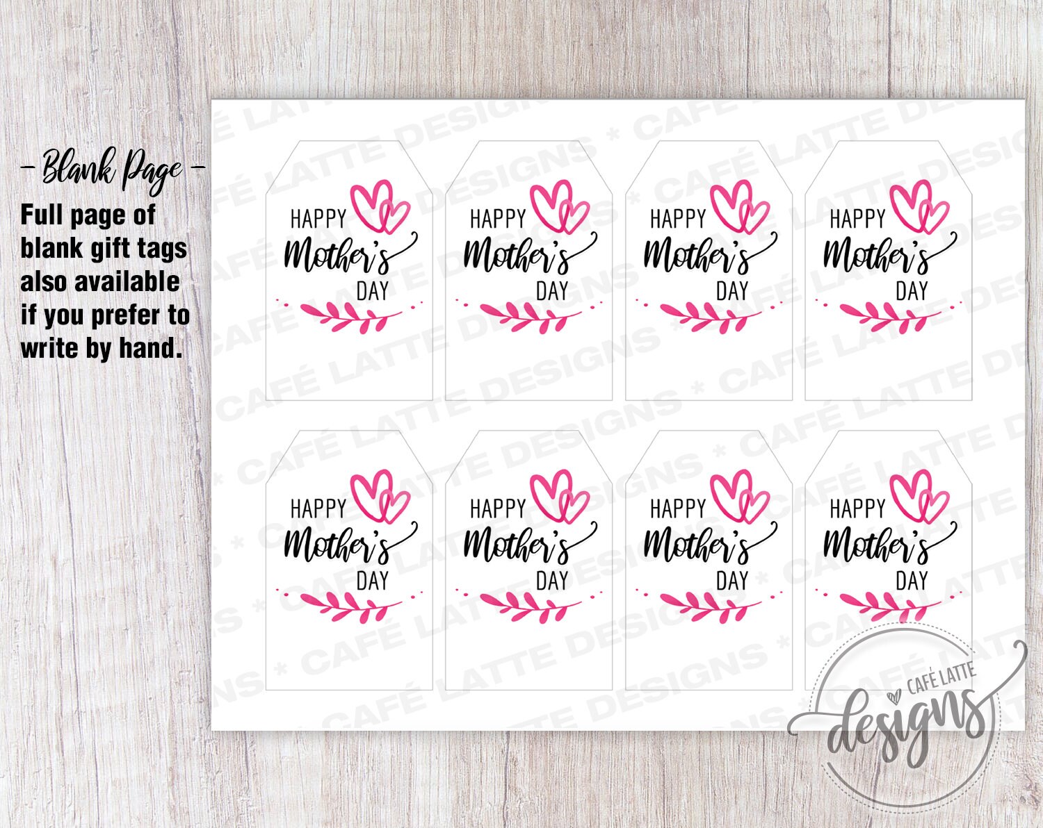 HAPPY MOTHER'S Day Printable Gift Tags Editable - Etsy Canada