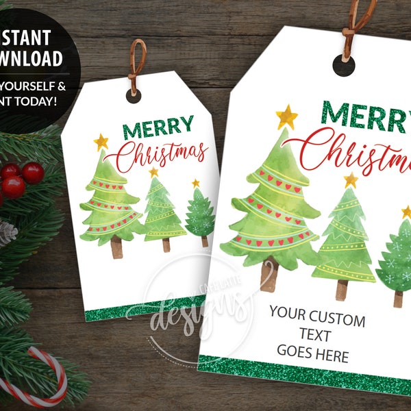 Christmas Tree Label - Etsy