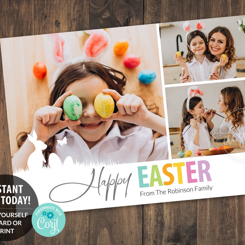 Easter Digital Photo Card - Etsy