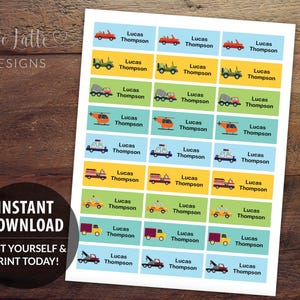 Back to School Editable Printable Name Tags, Personalized Back to ...