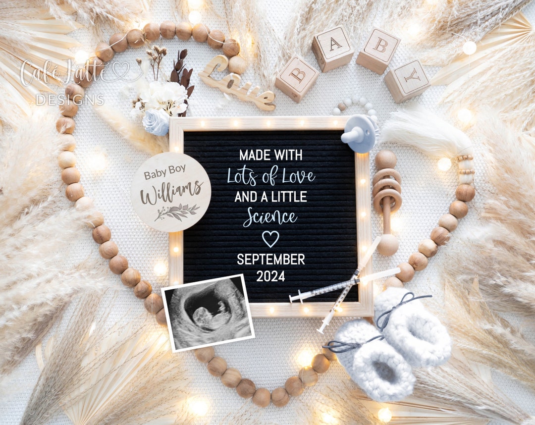 IVF Boy Gender Reveal, IVF Boy Baby Pregnancy Announcement Social Media ...