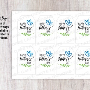HAPPY FATHER'S Day Printable Gift Tags, Editable Personalized Gift ...
