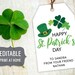 St. Patricks Day Printable Gift Tags, Editable Personalized Gift Favor ...