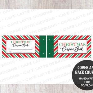 Christmas Coupon Book Editable Printable Template, Christmas Coupons ...
