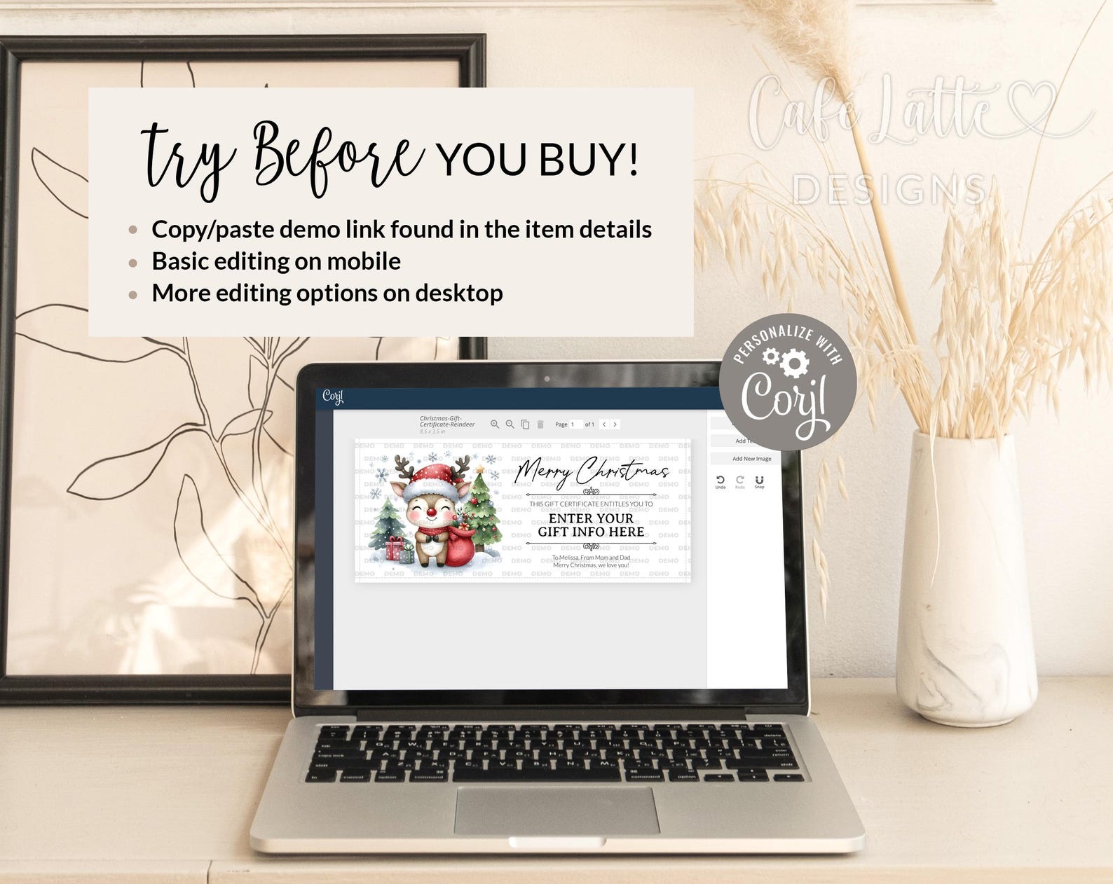 CHRISTMAS Gift Certificate Printable, Surprise Christmas Gift ...