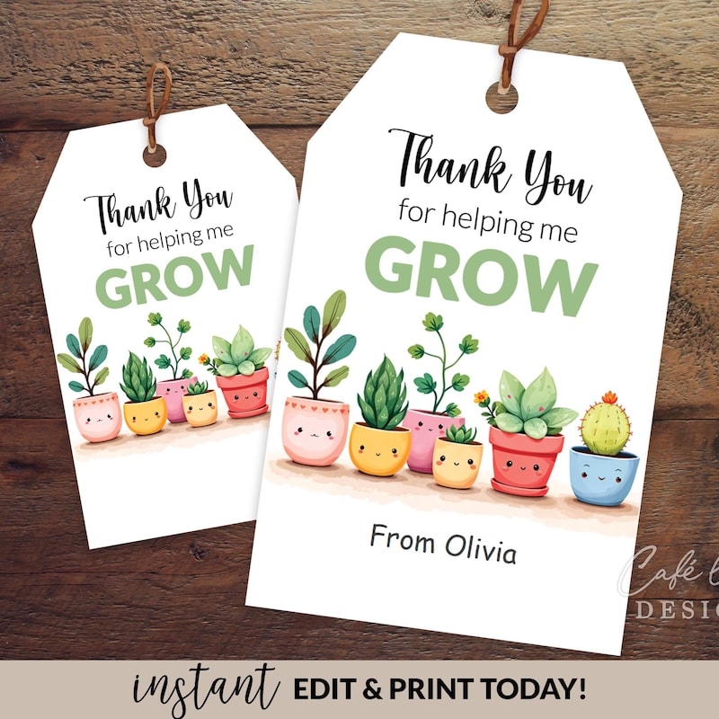 Cactus Label Templates - Etsy UK