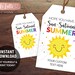 Sun Sational Summer Editable Printable Gift Tags, Personalized End of ...