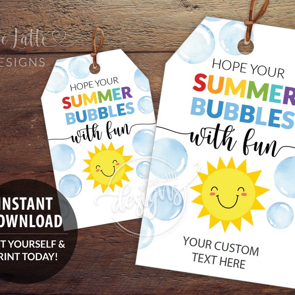 Bubbles Tag - Etsy