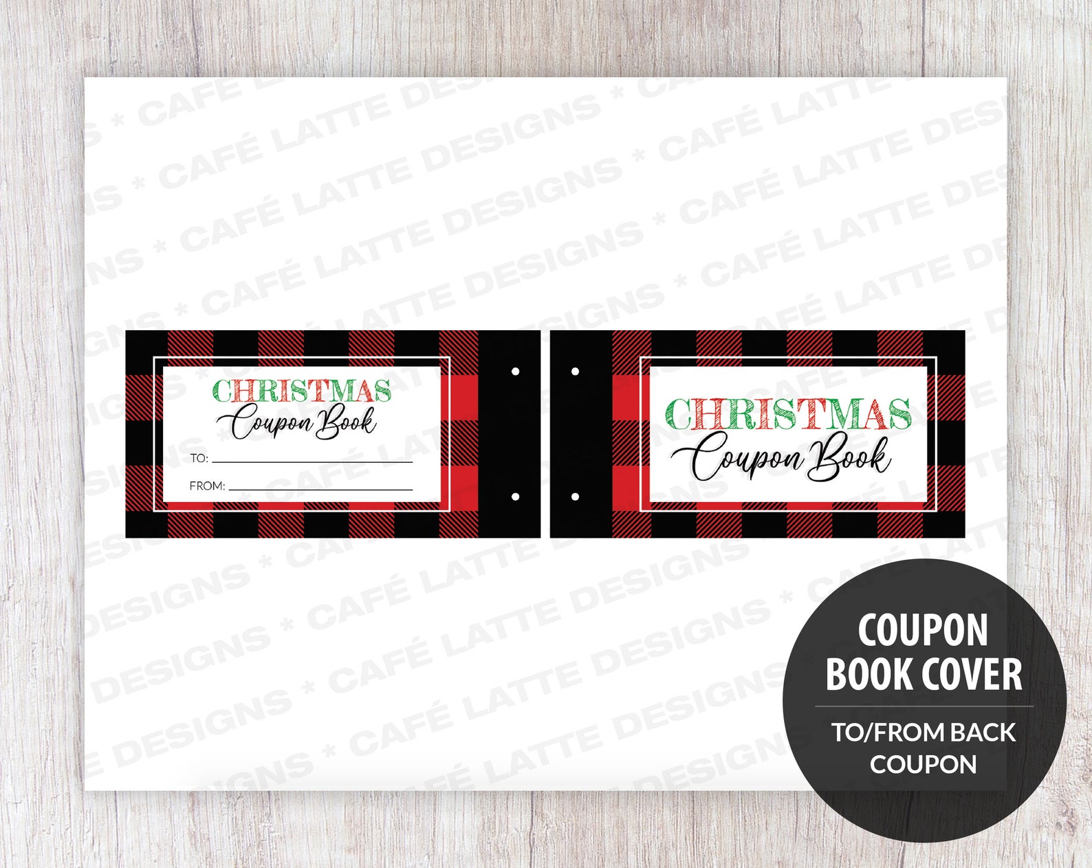 CHRISTMAS COUPON Book Editable Printable Template, Custom Booklet ...