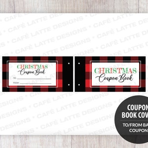 CHRISTMAS COUPON Book Editable Printable Template, Custom Booklet ...