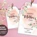 Mothers Day Gift Tags, Printable Editable Personalized Mothers Day ...