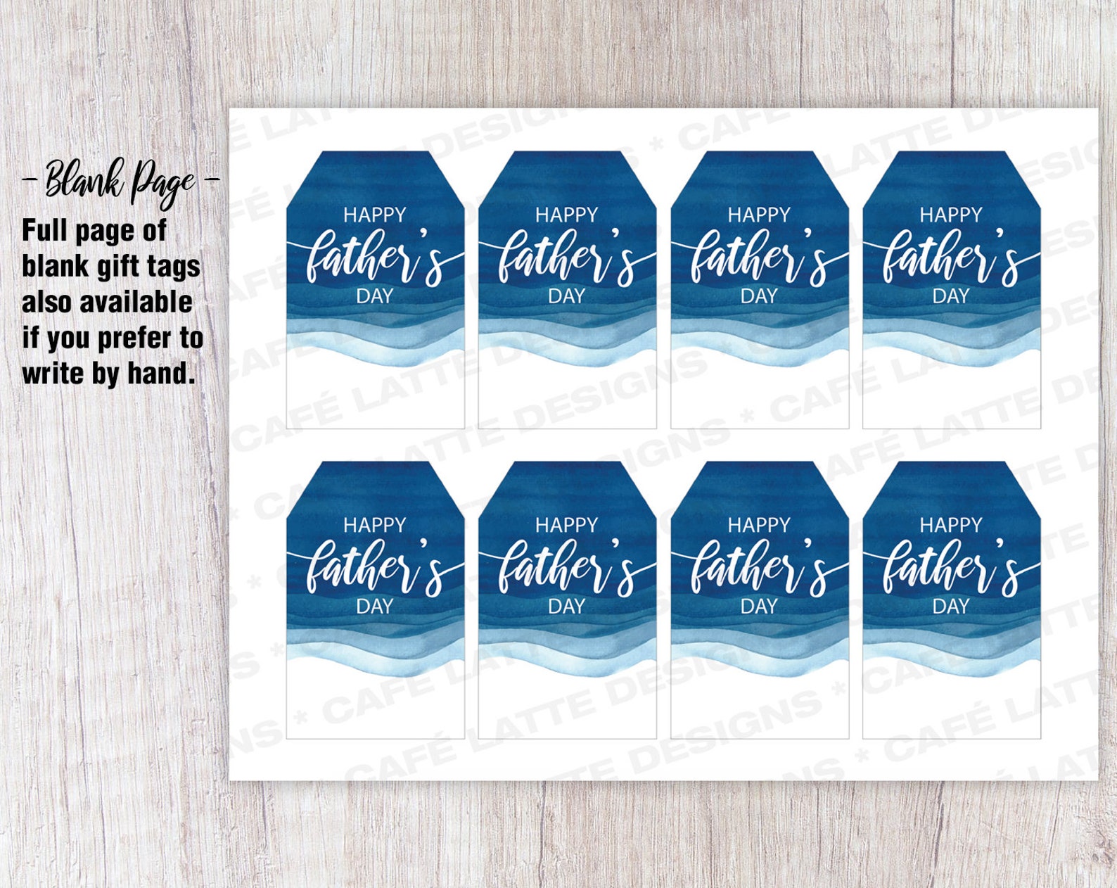 HAPPY FATHER'S Day Printable Gift Tags, Editable Personalized Gift ...