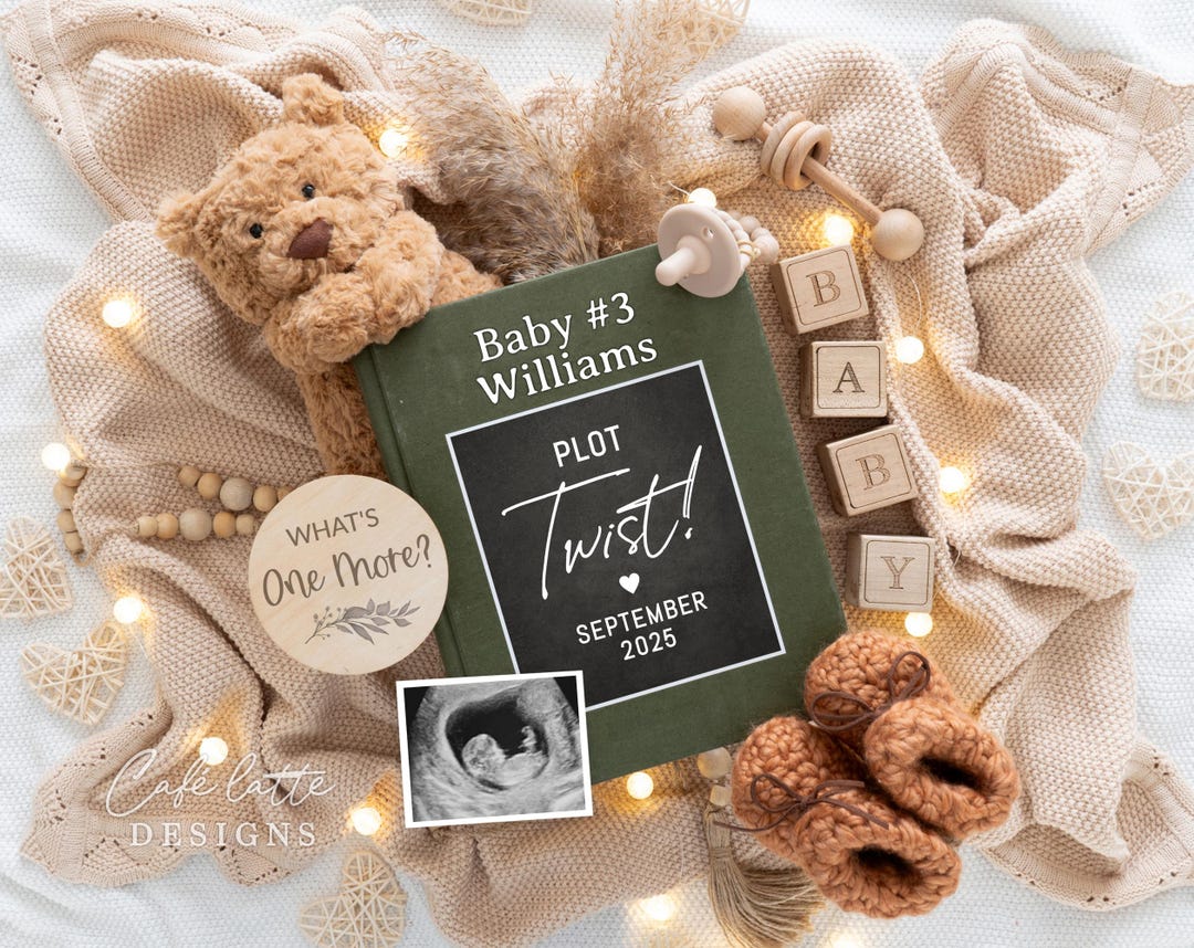 Last Child Pregnancy Announcement Digital, Pregnancy Announcement to Husband, Neutral Pregnancy ...