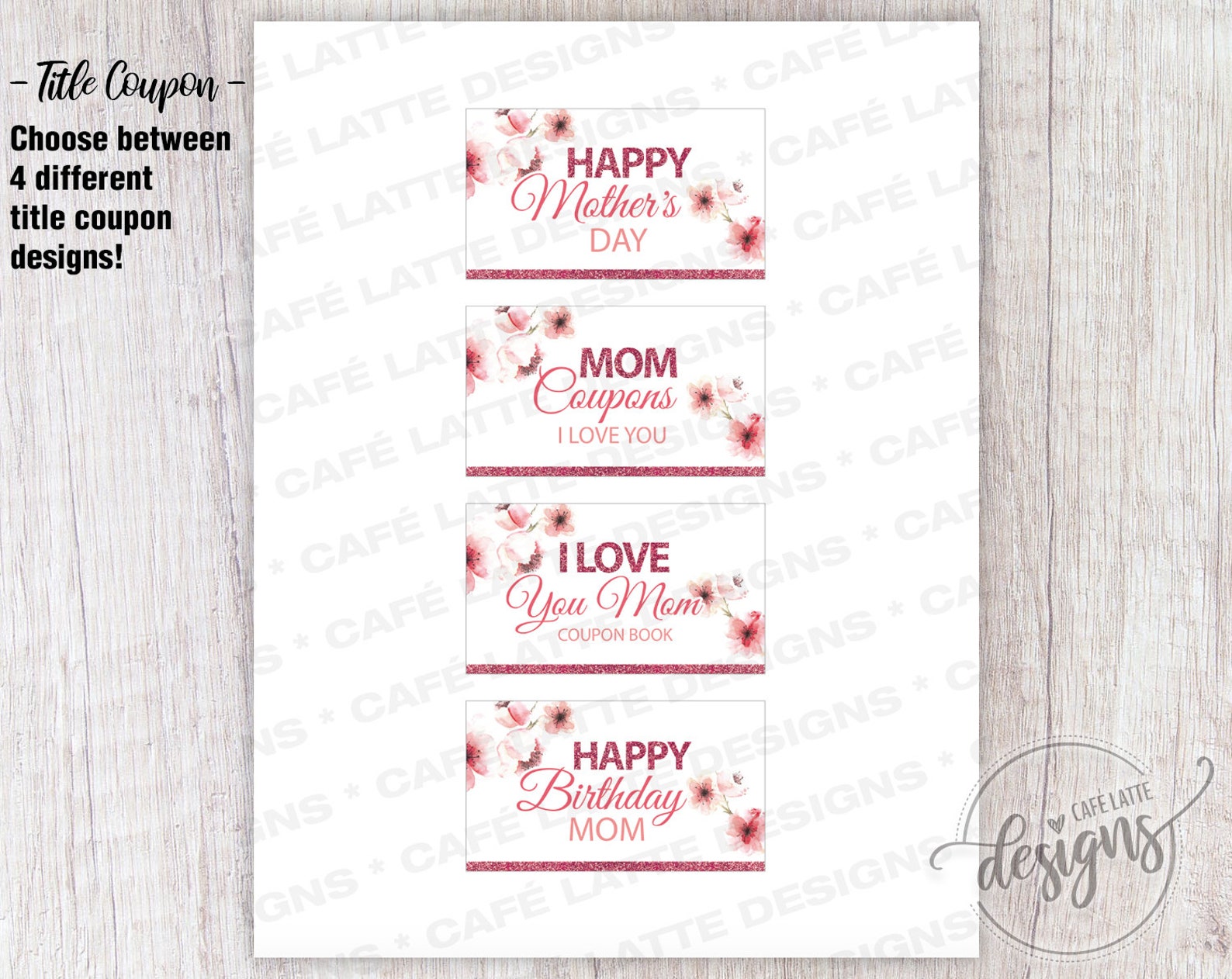 MOTHER'S DAY Coupons, Personalized Gift Ideas for Mom, Birthday Gift ...