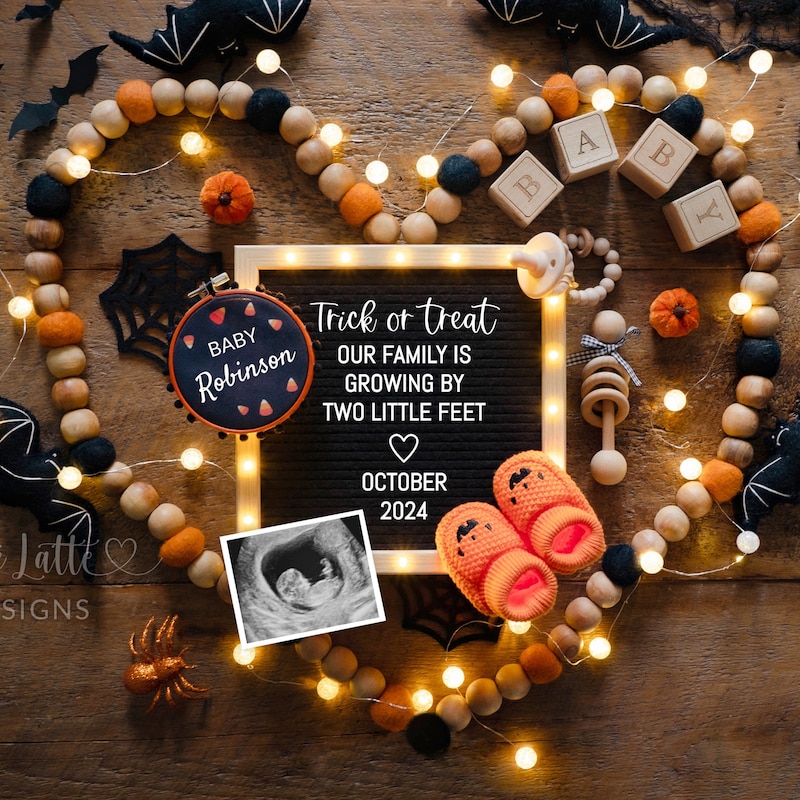 October Baby Announcement - Etsy