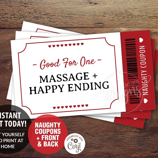 Naughty Coupons Etsy
