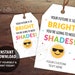 Sunglasses Editable Printable Gift Tags, Personalized End of School ...