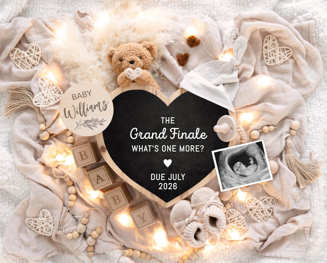 Grand Finale Pregnancy Announcement Digital | Last Baby Reveal ...