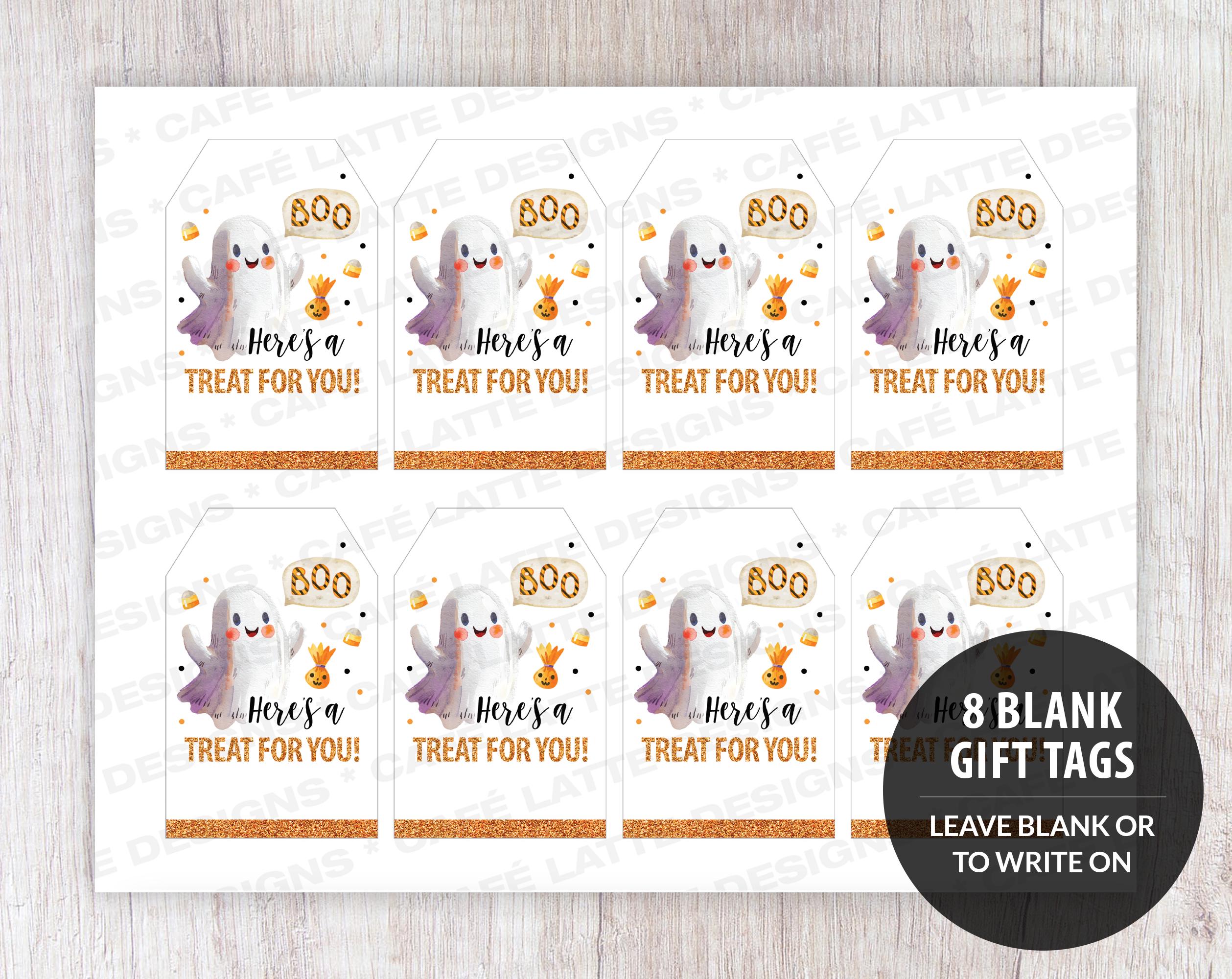 Halloween Gift Tags Editable Template, Halloween Gift Tags Printable ...