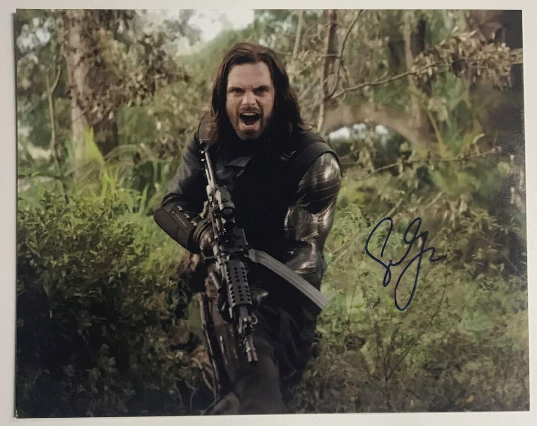 Sebastian Stan Signed Autographed the Avengers Glossy 8x10 Photo ...