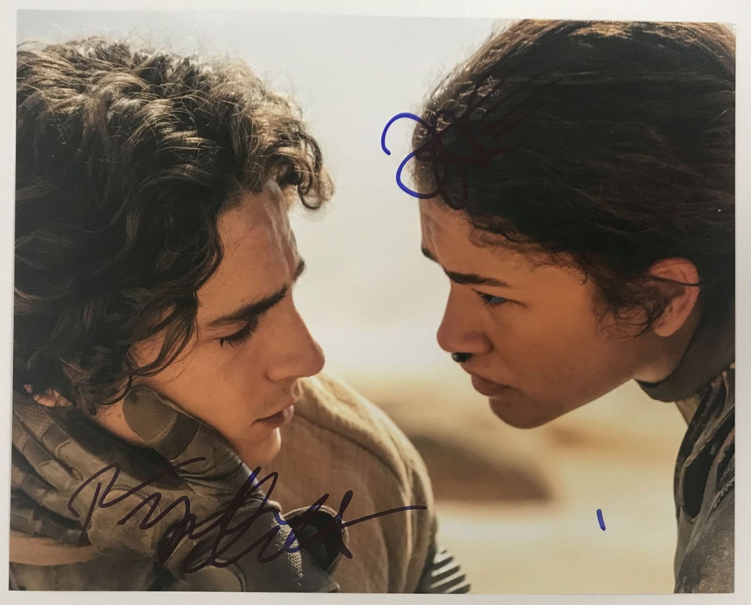 Timothee Chalamet & Zendaya Signed Autographed Timothee Chalamet & Zendaya Signed Autographed