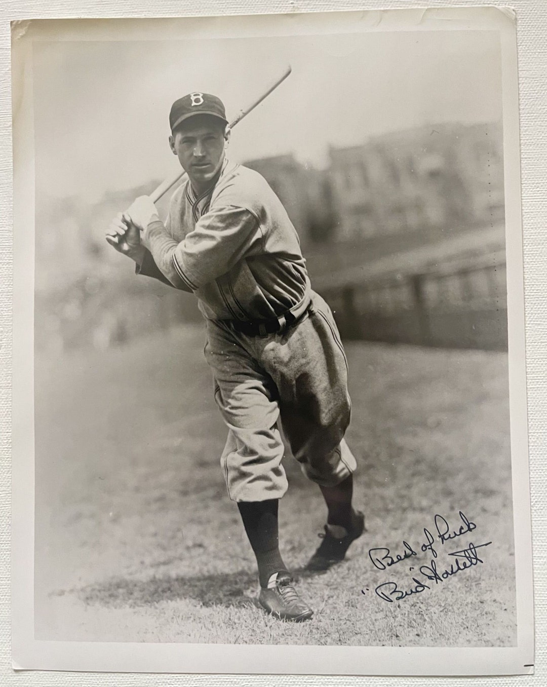 Buddy Hassett (d. 1997) Signed Autographed Vintage Glossy 8x10 Photo ...