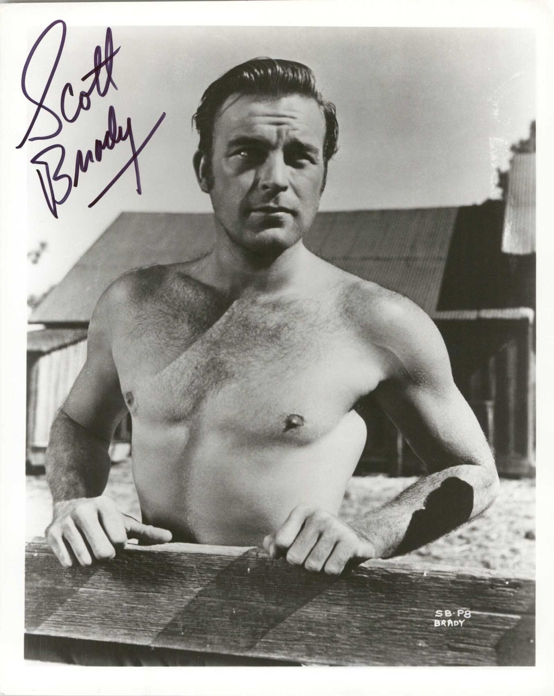 Scott Brady d. 1985 Signed Autographed Glossy 8x10 Photo COA Matching ...