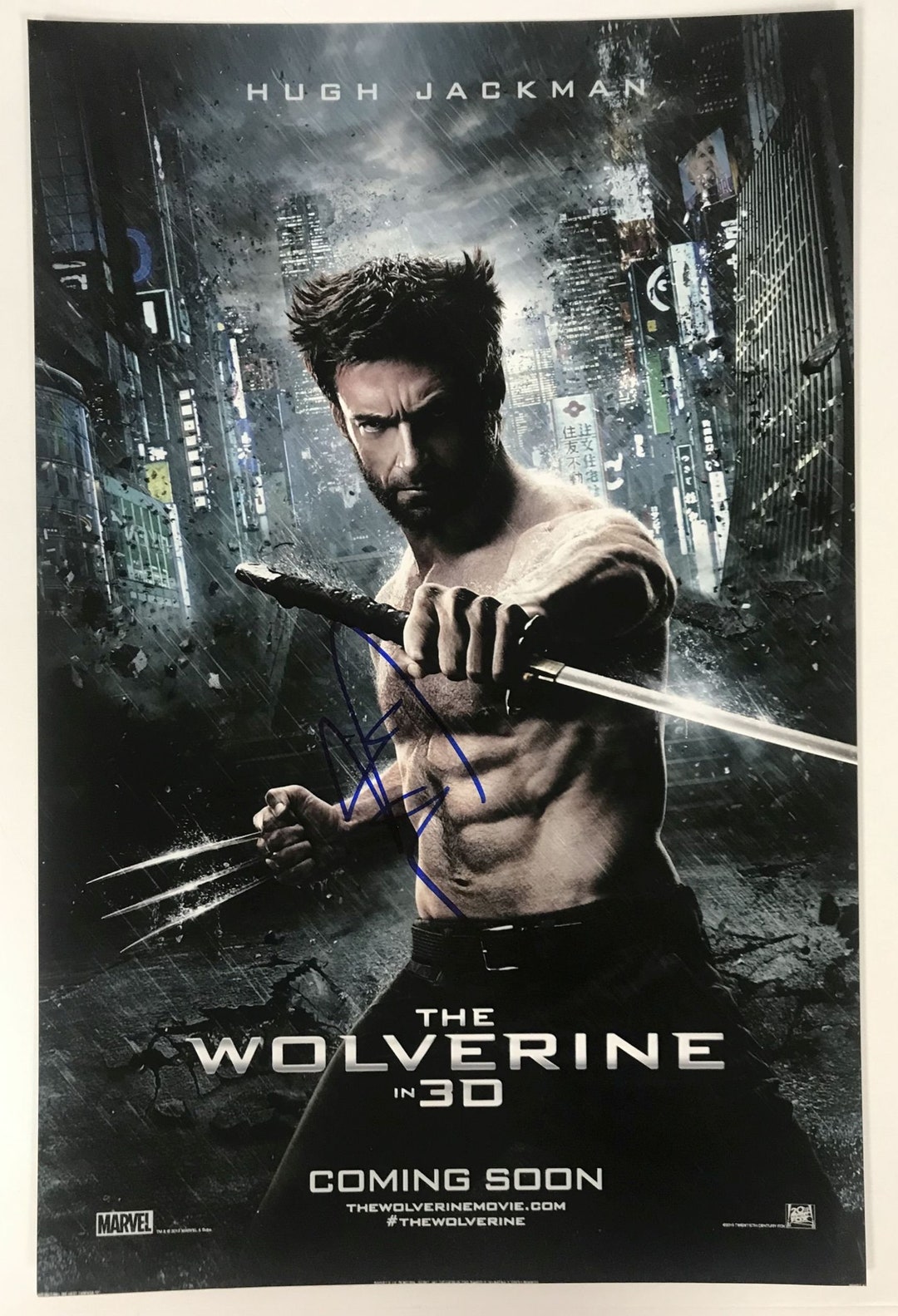 Hugh Jackman Signed Autographed wolverine 11x17 Movie Poster Lifetime ...