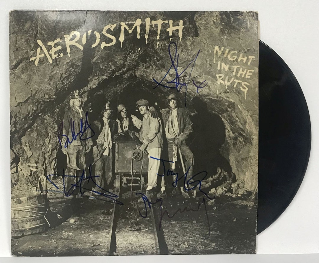 Aerosmith Band Signed Autographed night in the Ruts Record Album Todd ...