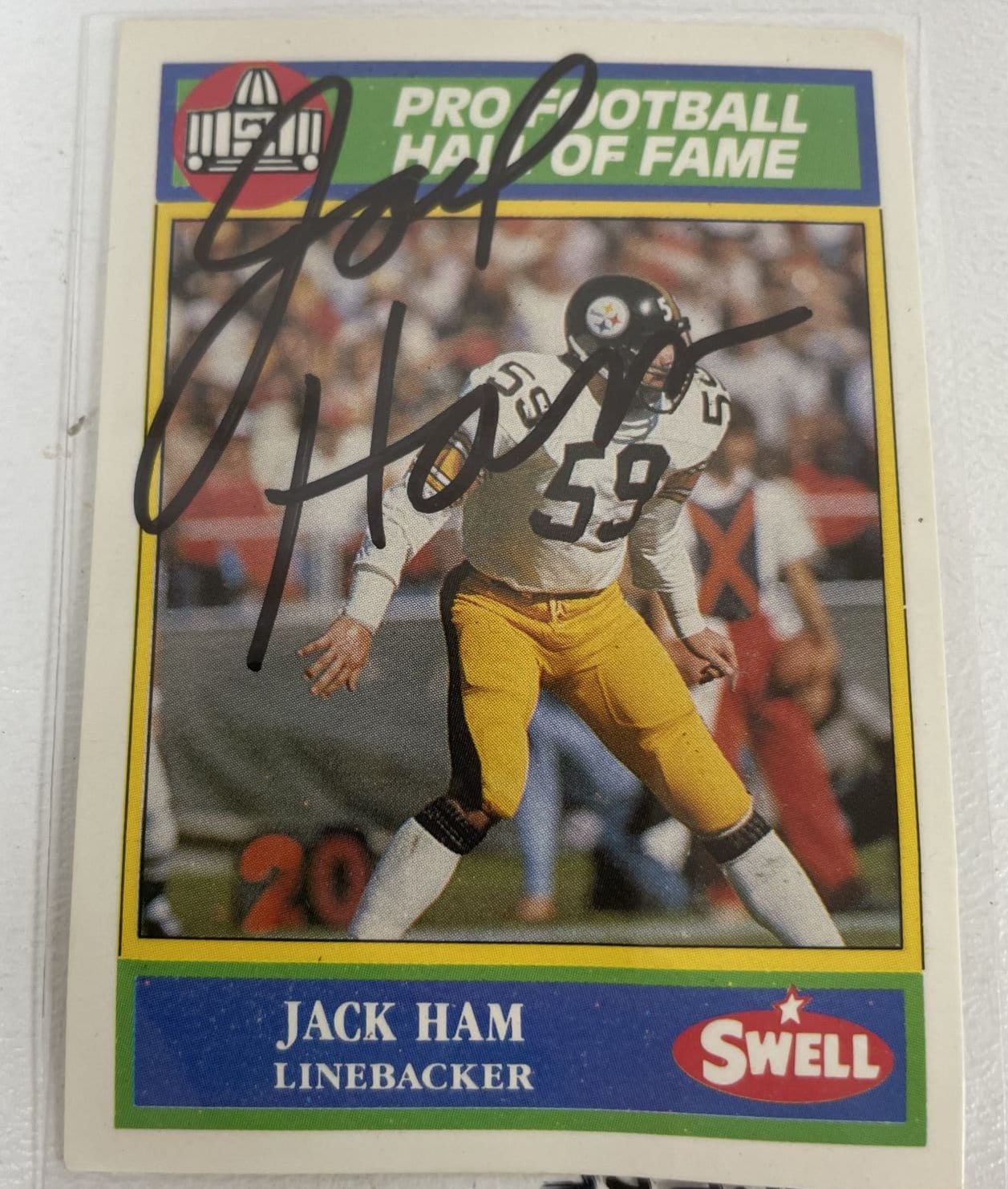 Jack Ham Signed Autographed 1990 Swell HOF Football Card - Etsy UK