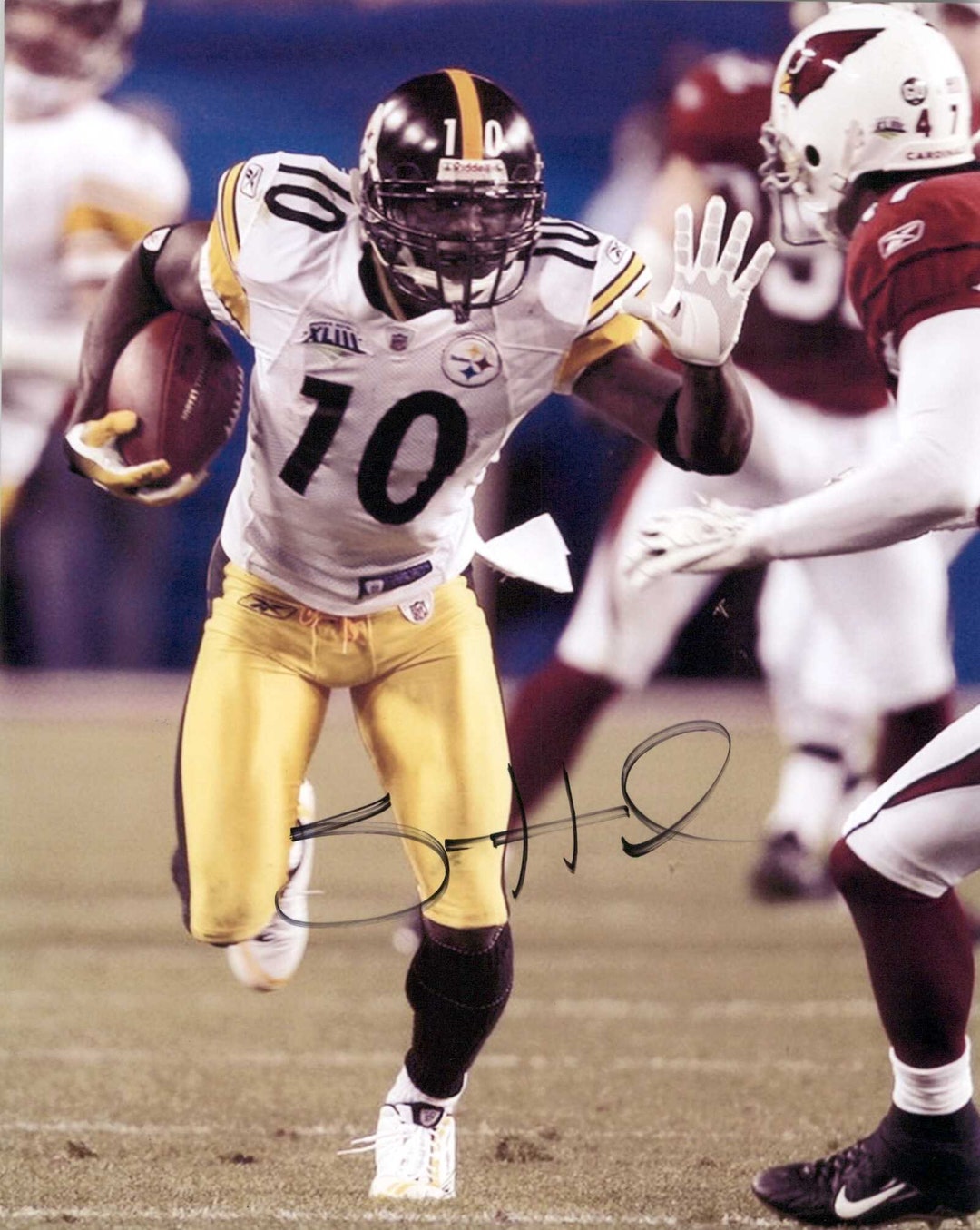 Santonio Holmes Signed Autographed Glossy 8x10 Photo - Pittsburgh ...
