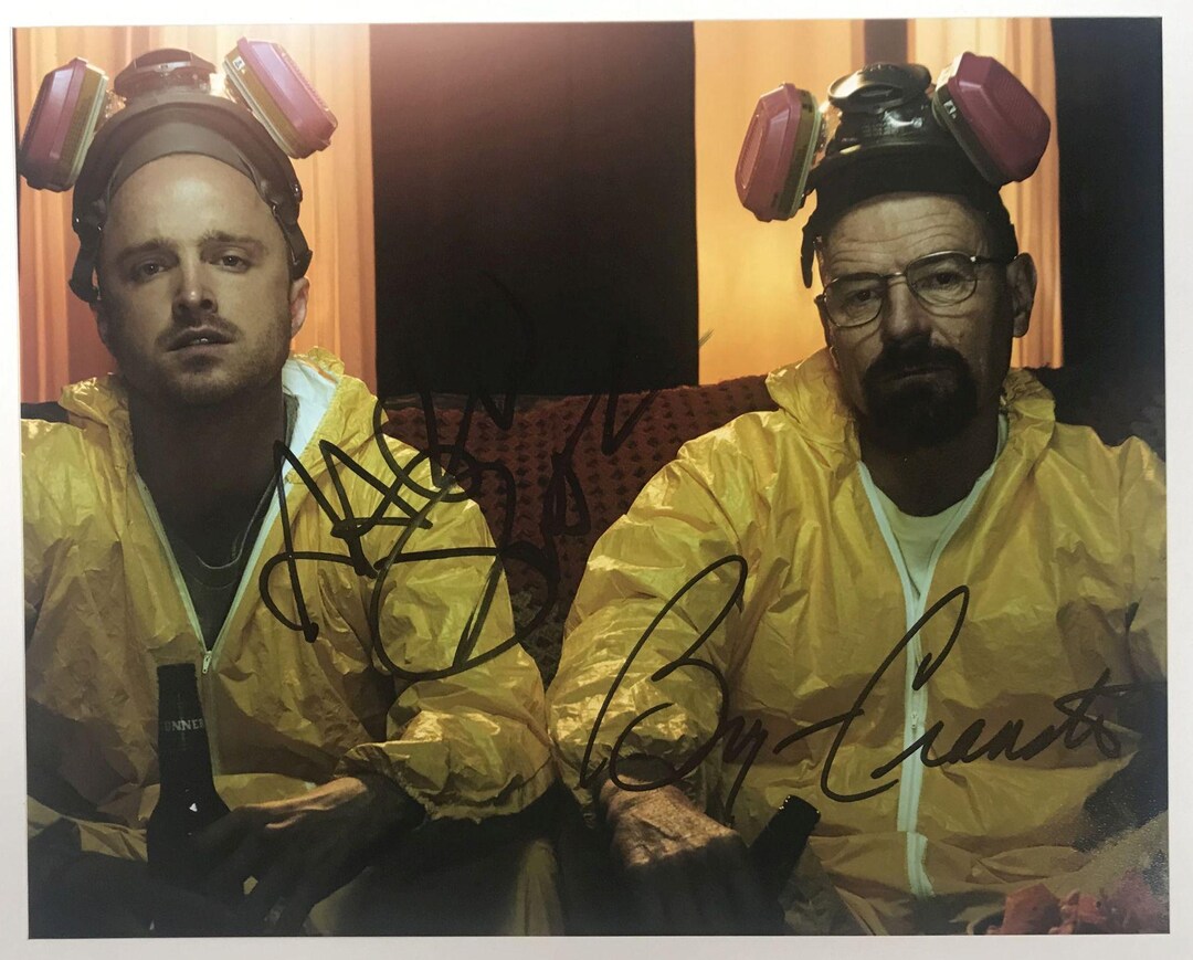 Aaron Paul & Bryan Cranston Signed Autographed breaking Bad Glossy 8x10 ...