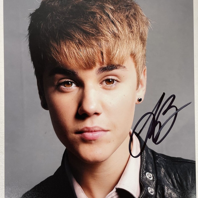 Justin Bieber Autograph - Etsy