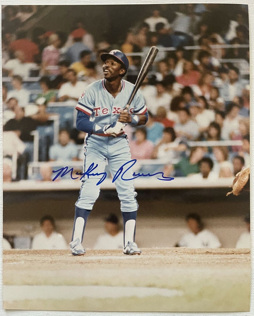 Mickey Rivers Signed Autographed Glossy 8x10 Photo Texas Rangers ...