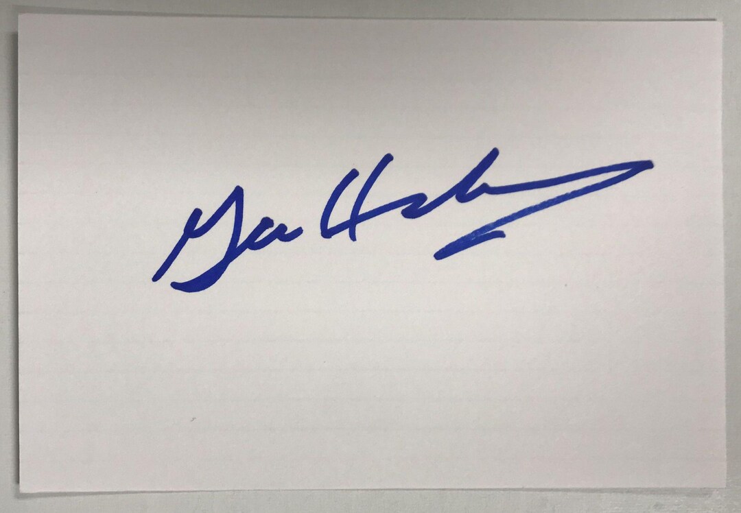 Gene Hackman Signed Autographed 4x6 Index Card - Lifetime COA - Etsy