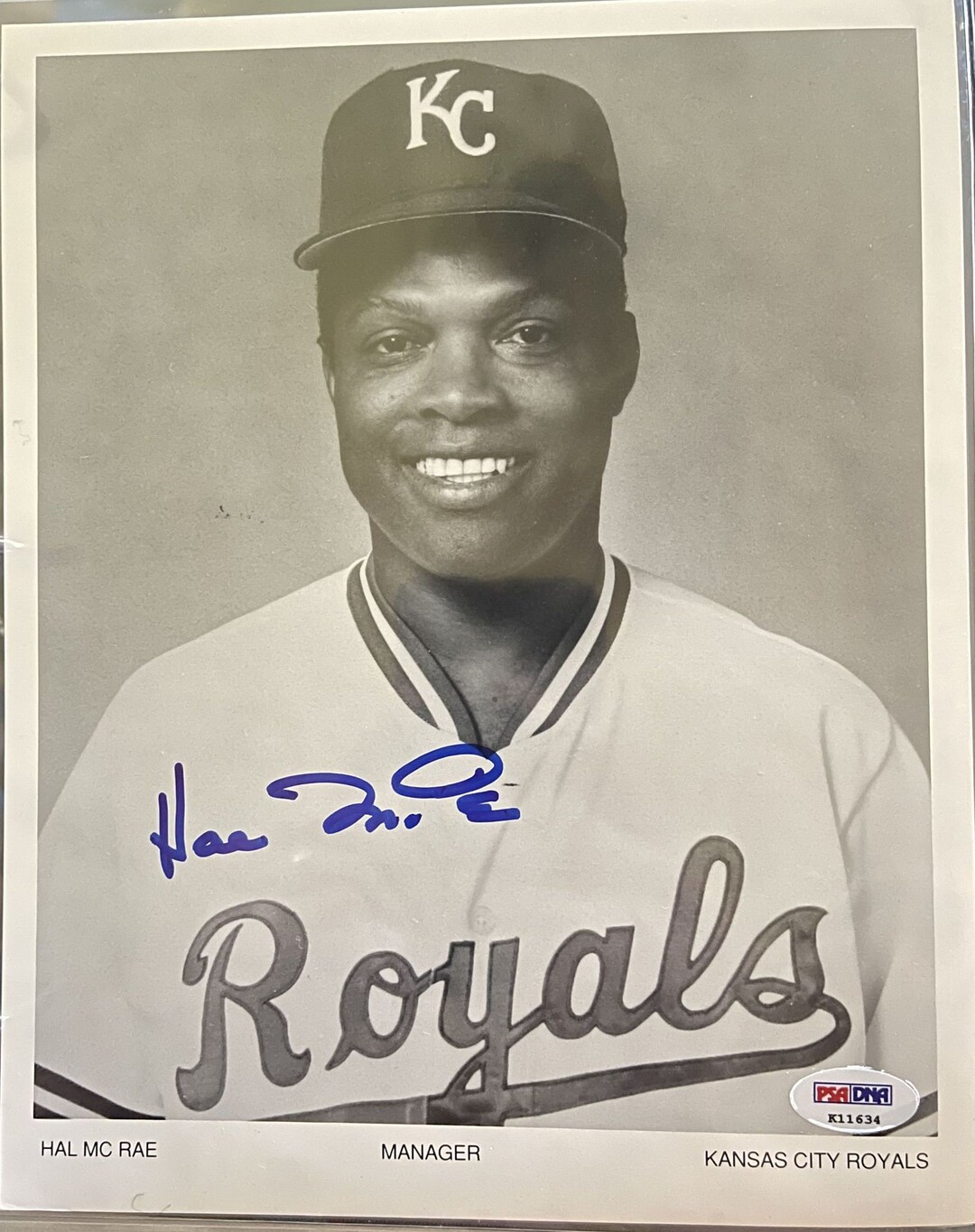 Hal Mcrae Signed Autographed Glossy 8x10 Photo Kansas City Royals PSA ...