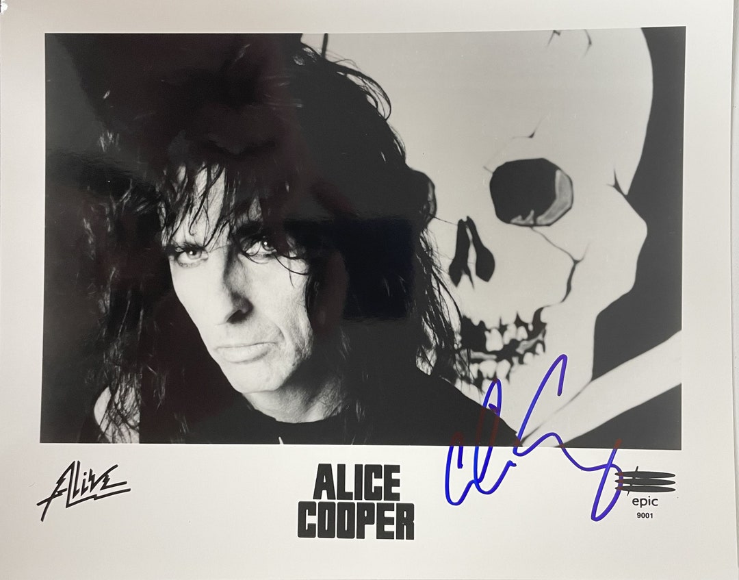 Alice Cooper Signed Autographed Glossy 8x10 Photo COA - Etsy