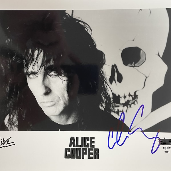 Alice Cooper Signed - Etsy